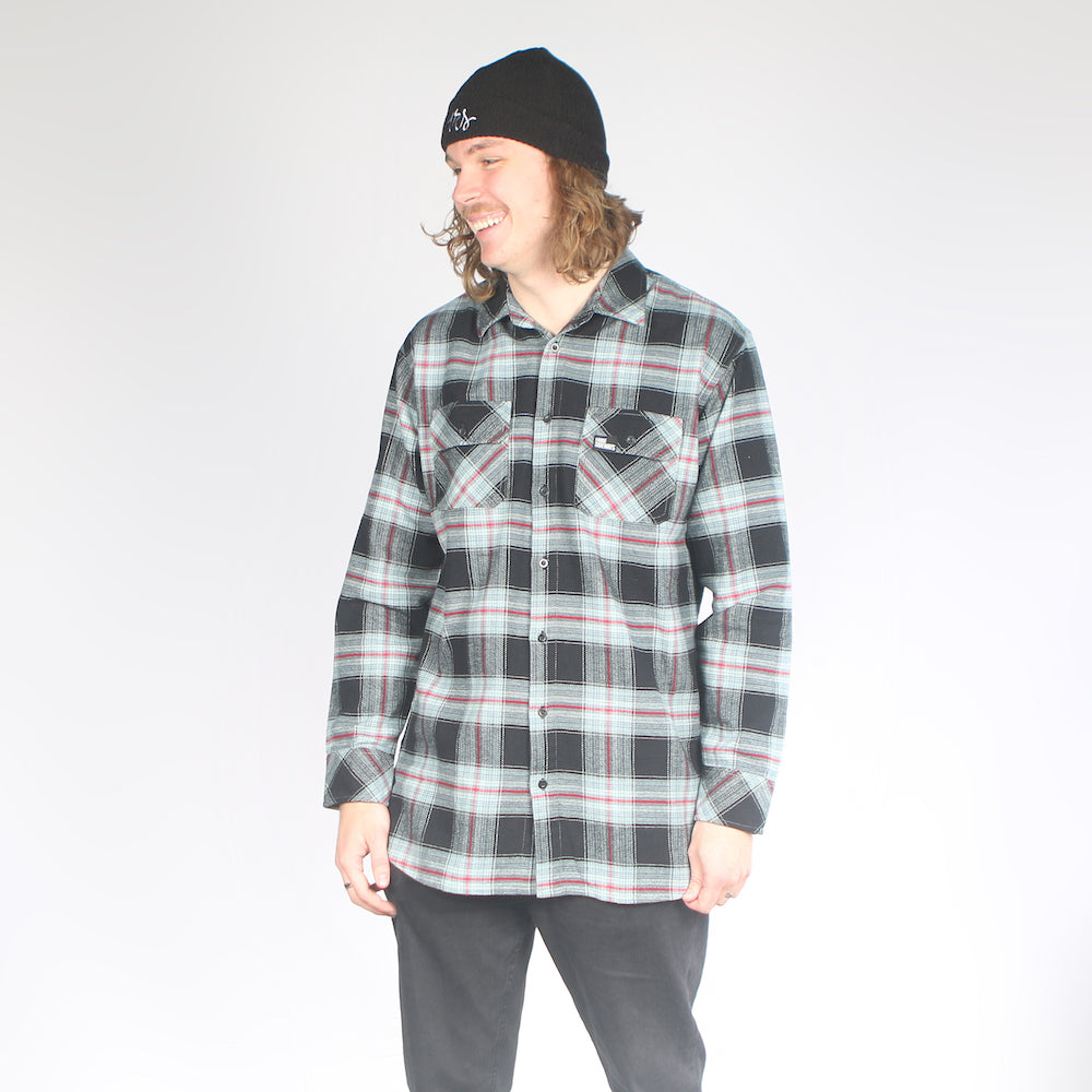 Country Flannel Shirt Black/Red/Grey – I Ride Sideways